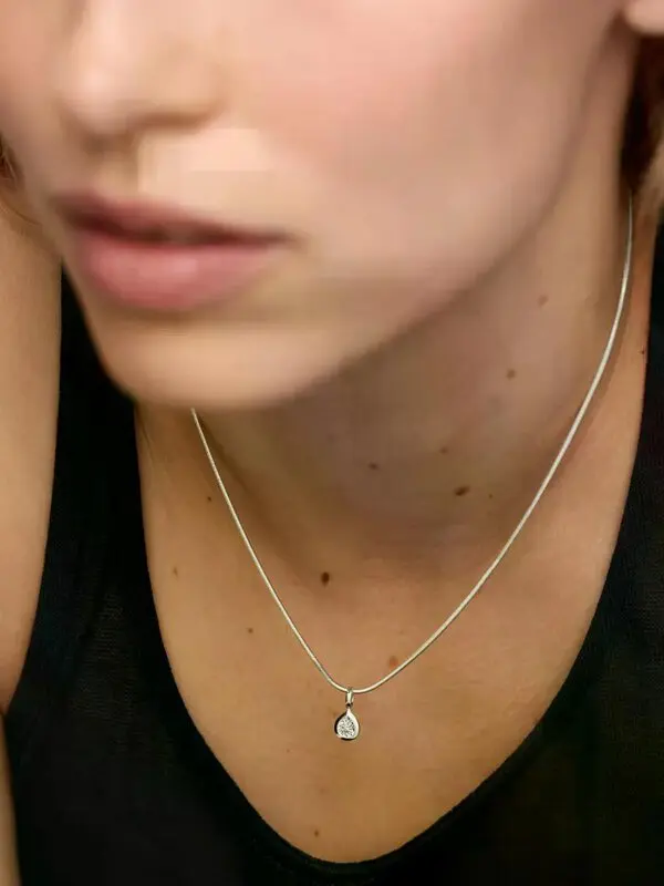 Monica Vinader Pear-shaped Solitaire Diamond Pendant