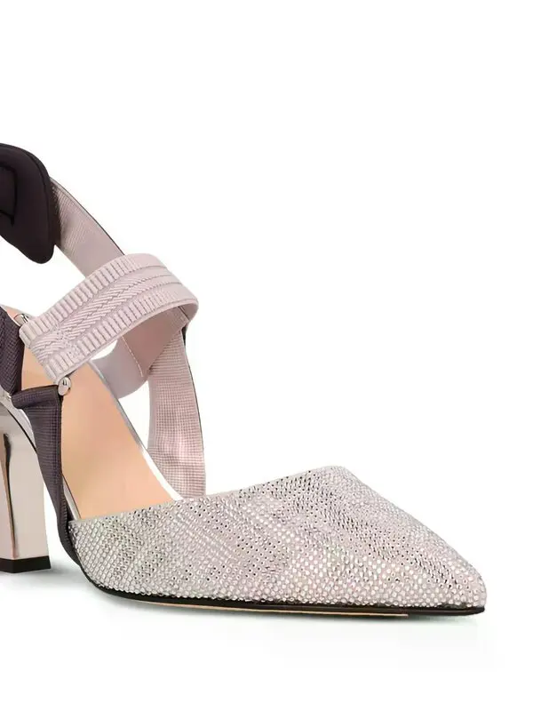 Fendi Colibrì Strass Heeled Sandals