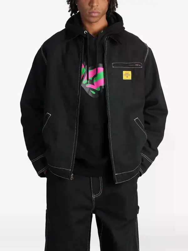 ICECREAM Zip-closure Jacket With Contrast Stitching And Logo Detail
