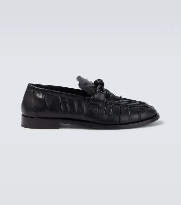 Bottega Veneta Astaire Leather Loafers