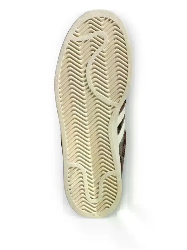 Adidas Snakeskin Striped Lace-up Sneakers - Brown