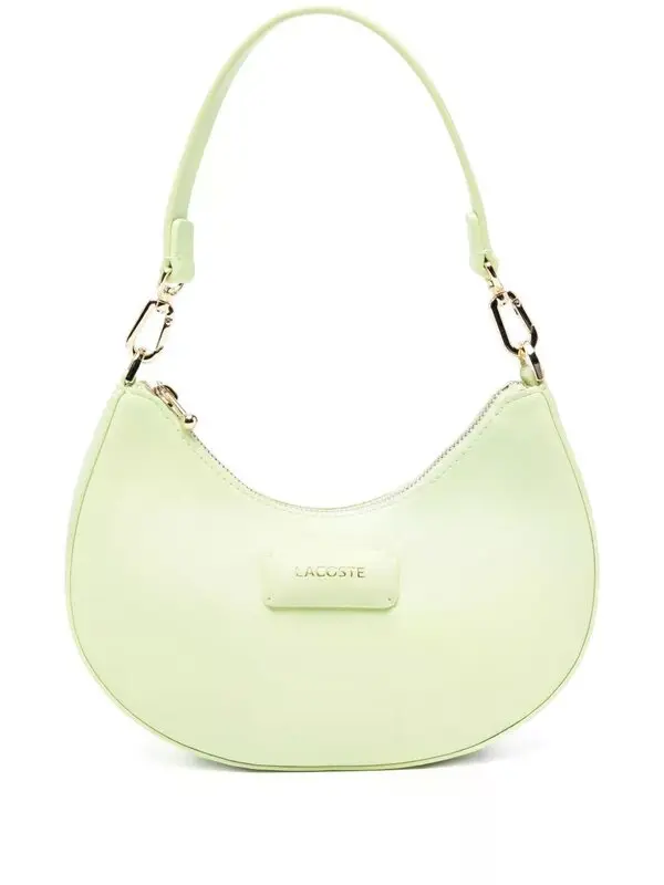 Lacoste Logo-appliqué Half-moon Bag - Green