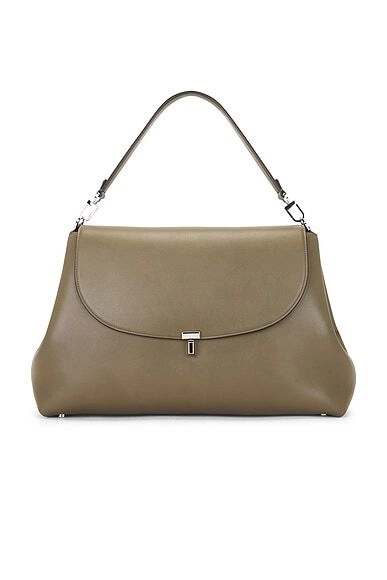 TOTEME T-lock Leather Satchel Bag