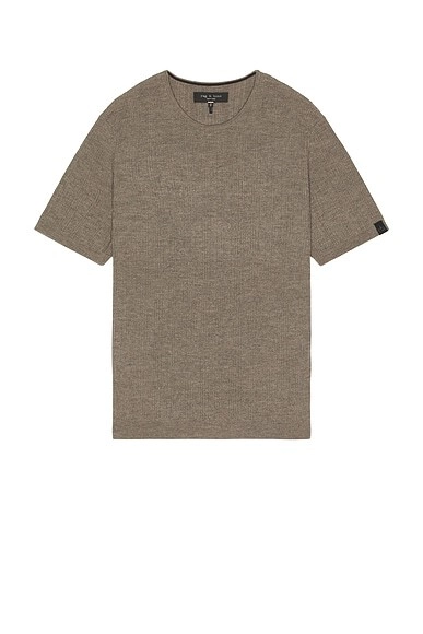 Rag & Bone Crawford Cashmere Blend Tee - Brown