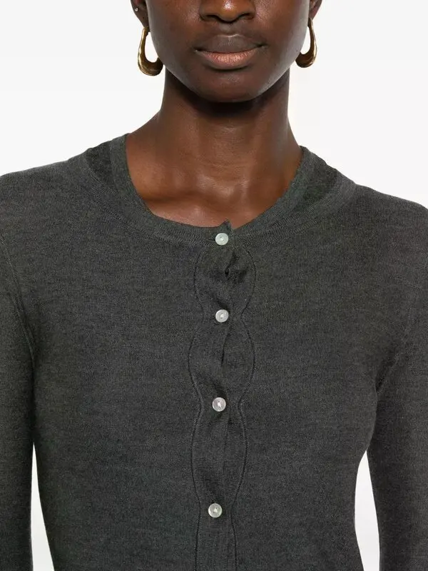 AYA MUSE Charcoal Buttoned Mini Dress