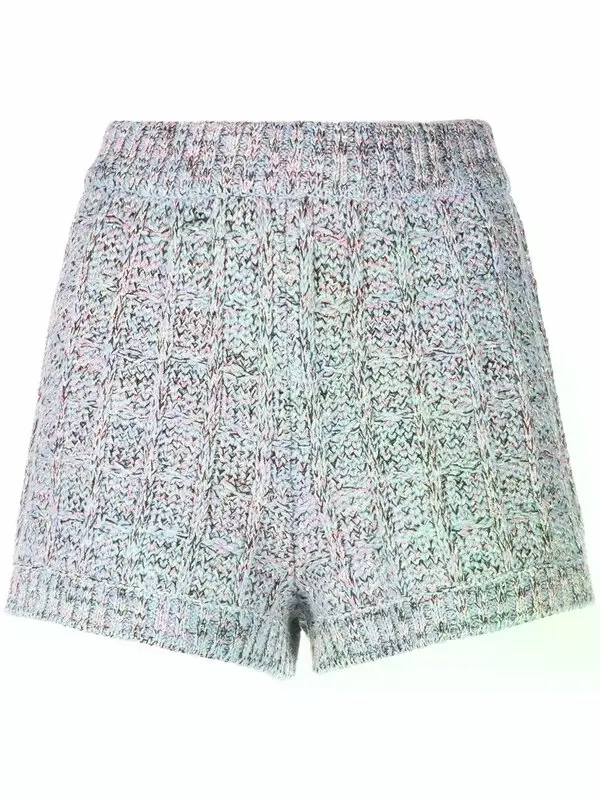 Missoni Ribbed Knit Shorts - Blue