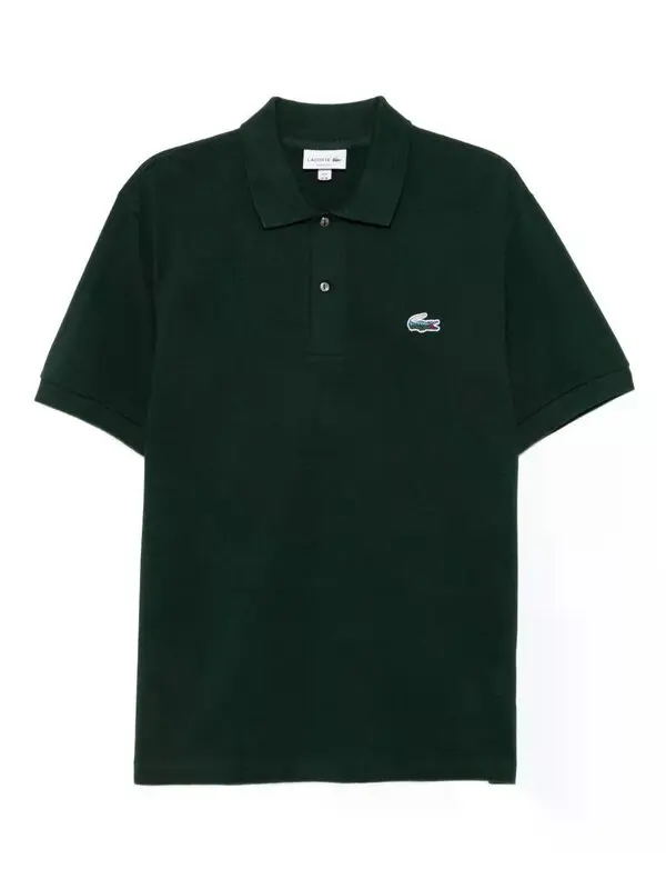 Lacoste Logo-appliqué Cotton Polo Shirt - Green