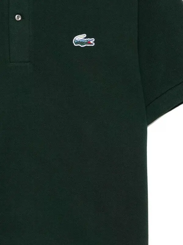 Lacoste Logo-appliqué Cotton Polo Shirt - Green