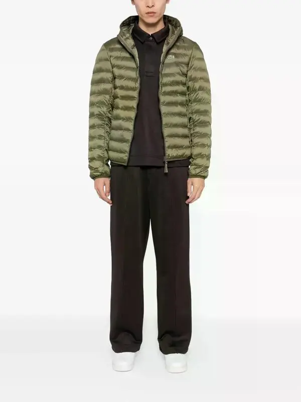 Lacoste Hooded Quilted Jacket