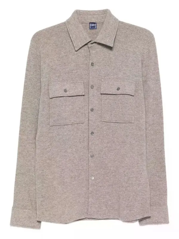 Fedeli Cashmere Shirt Jacket - Neutrals