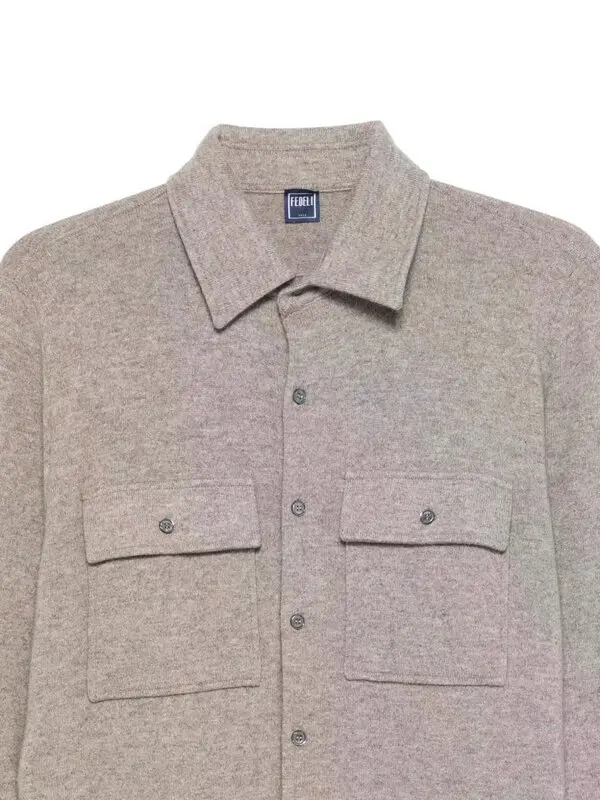 Fedeli Cashmere Shirt Jacket - Neutrals