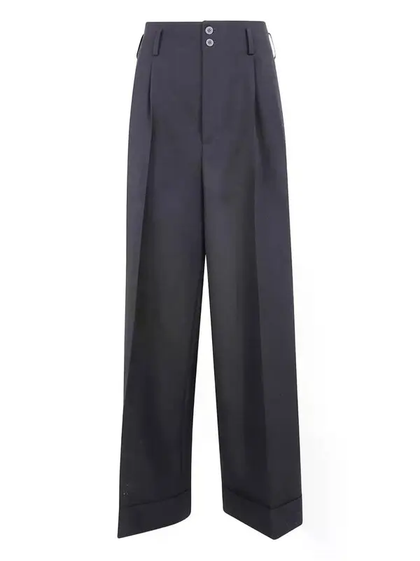 IBRIGU Cuffed Pleated Trousers
