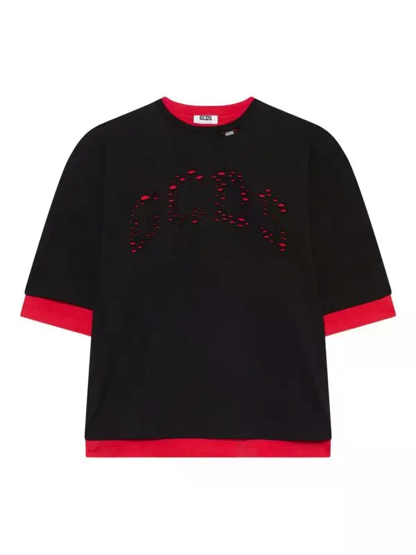 Gcds Logo-embellishment T-shirt - Black