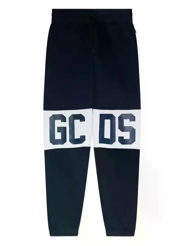 Gcds Logo-print Trousers - Blue