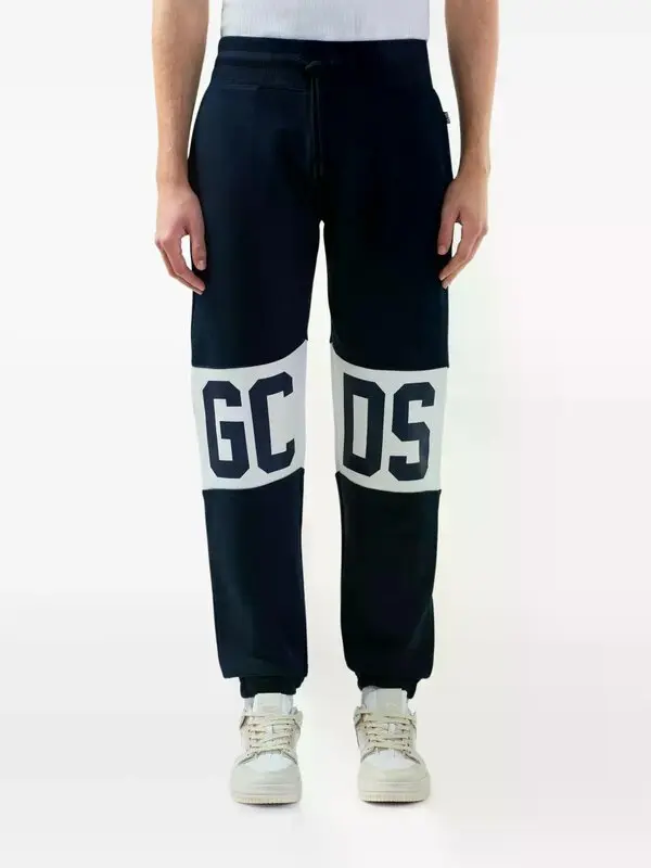 Gcds Logo-print Trousers - Blue