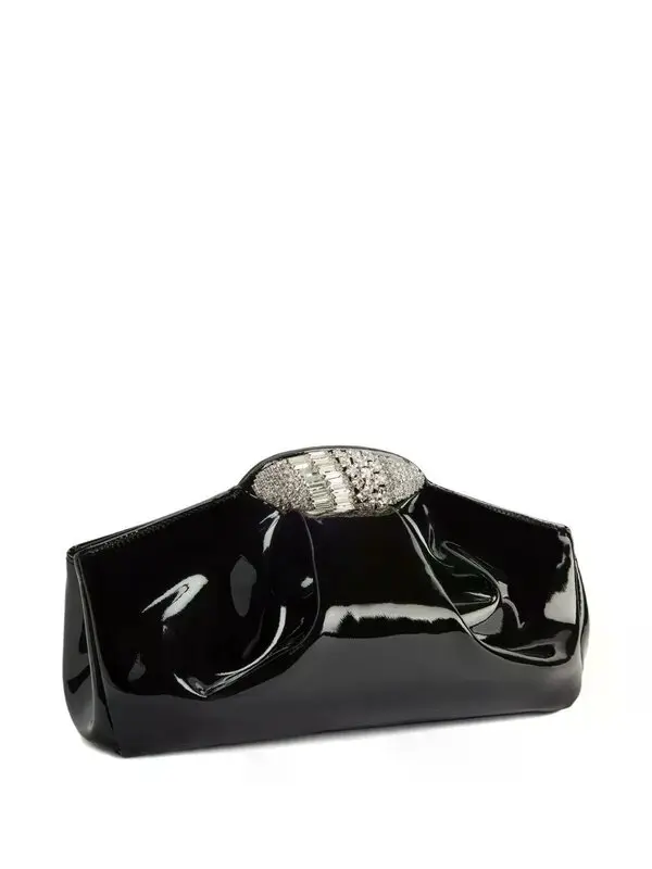 GIUSEPPE ZANOTTI Dumpling" Goatskin Clutch Bag - Black
