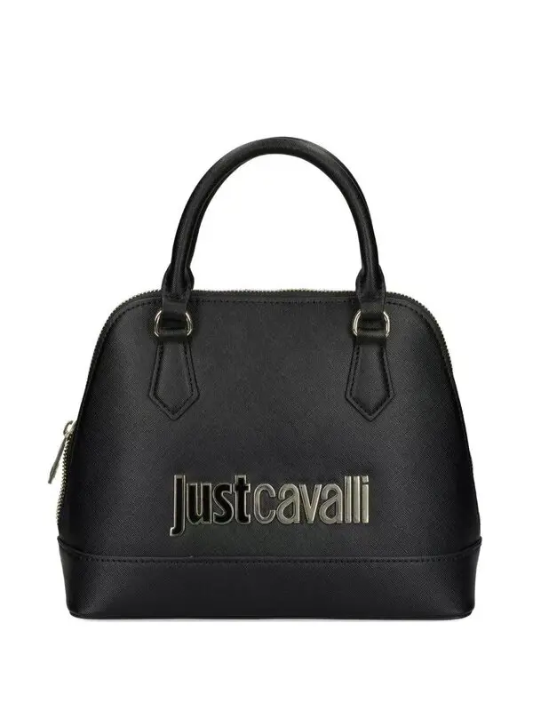 Just Cavalli Logo Plaque Dome Tote Bag
