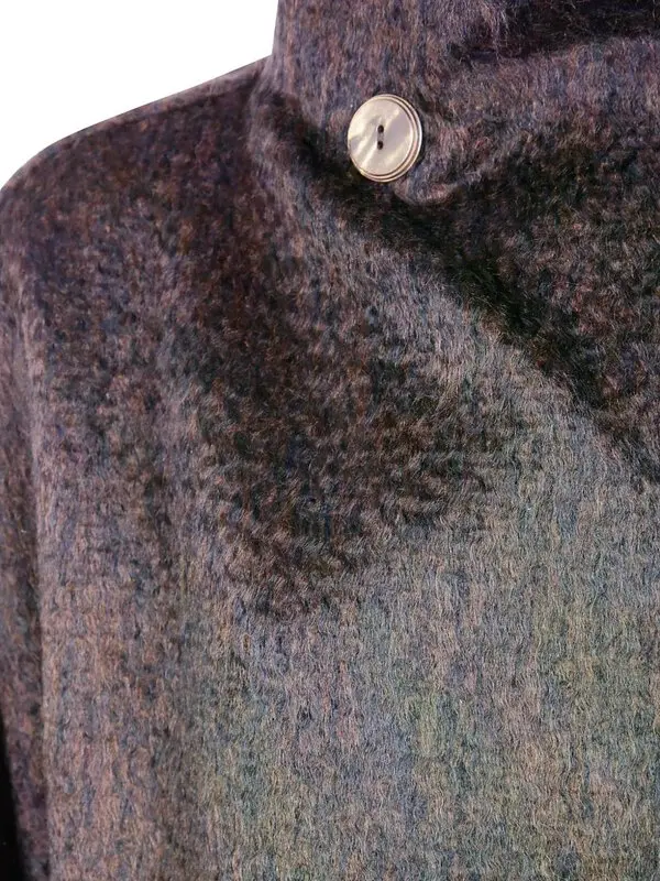 Max Mara Buttoned High Neck Coat