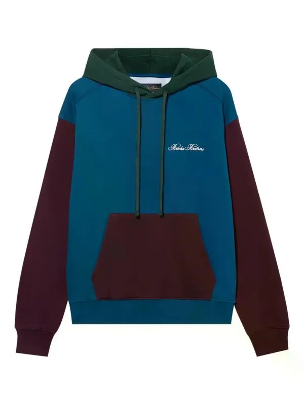 Brooks Brothers Multi-coloured Embroidered Logo Hoodie