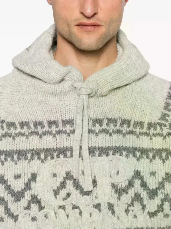 C.P. COMPANY Patterned Knitted Hoodie