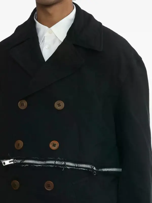 Comme Des Garçons Double-breasted Zip Jacket