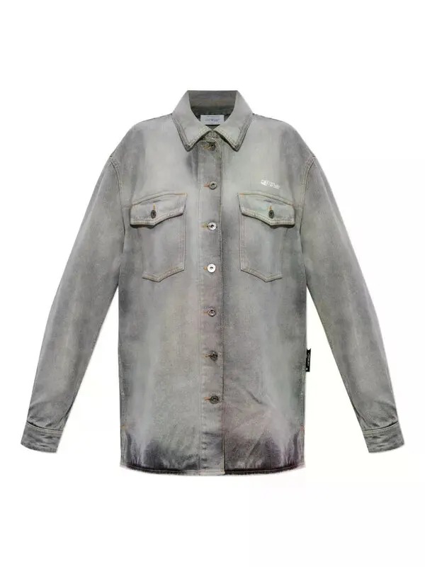 Off-White C/o Virgil Abloh Denim Shirt With Arrows Motif