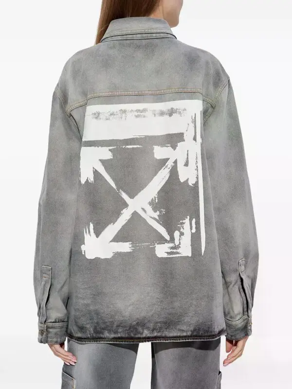 Off-White C/o Virgil Abloh Denim Shirt With Arrows Motif