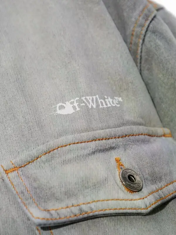 Off-White C/o Virgil Abloh Denim Shirt With Arrows Motif