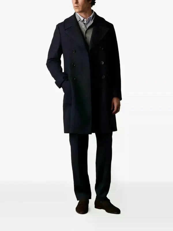 Brooks Brothers Double-breasted Wool-blend Overcoat