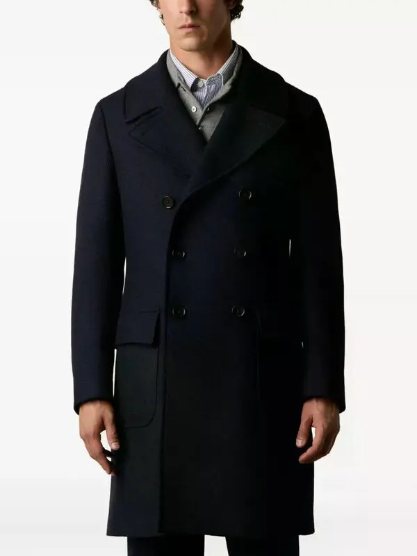 Brooks Brothers Double-breasted Wool-blend Overcoat