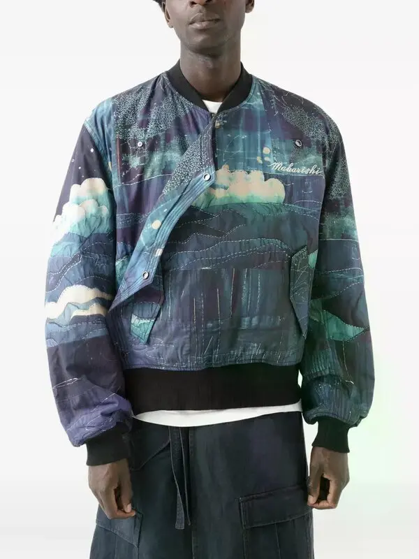 MAHARISHI 6227 Boro Crane Monk Ma1 Bomber Jacket
