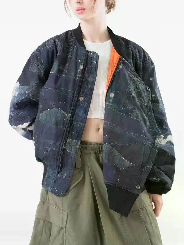 MAHARISHI 6227 Boro Crane Monk Ma1 Bomber Jacket