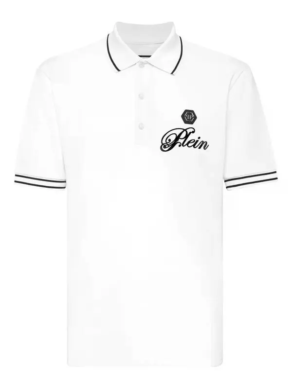 Philipp Plein Logo-patch Polo Shirt - White