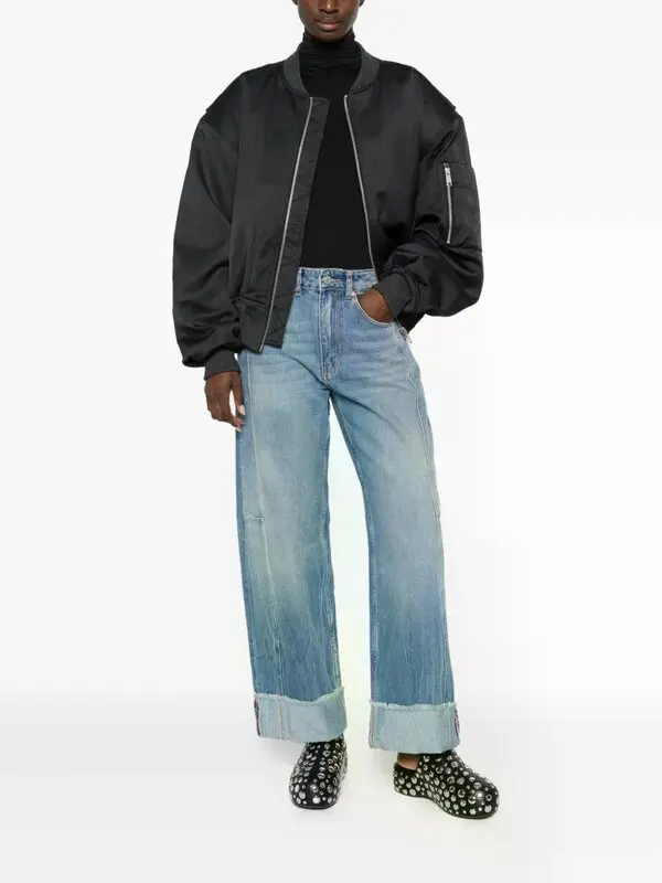 LES TEMPS DES CERISES Cuffed Straight-leg Jeans
