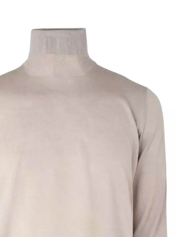 LARDINI Beige Roll Neck Sweater
