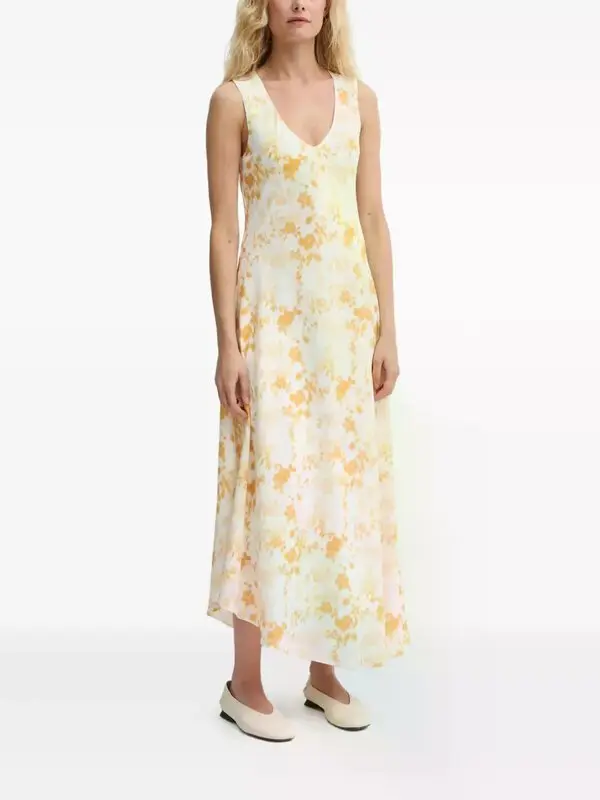 Day Birger Et Mikkelsen V-neck Floral Print Maxi Dress - Neutrals