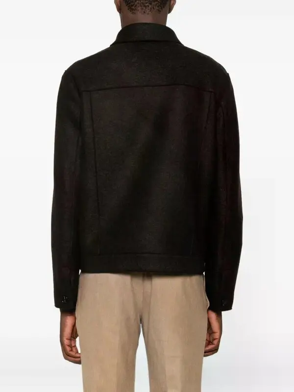 Harris Wharf London Buttoned Chest-pocket Jacket