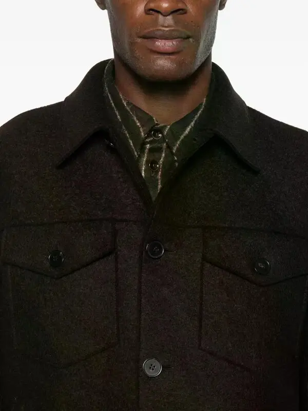 Harris Wharf London Buttoned Chest-pocket Jacket