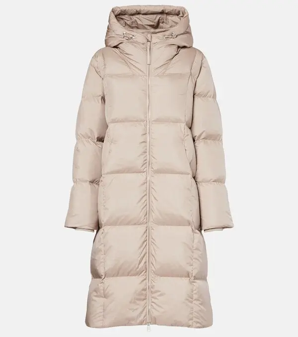 Varley Katya Down Coat In Portabella Metallic - Grey