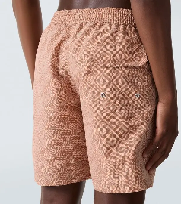 Frescobol Carioca Santos Printed Swim Trunks