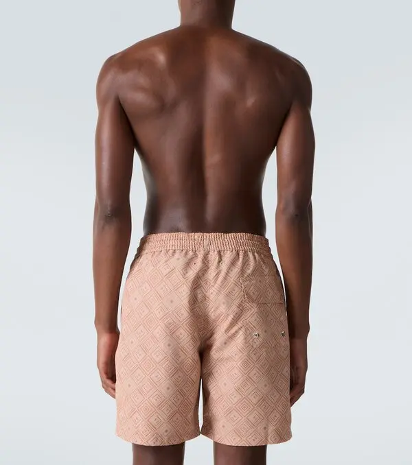 Frescobol Carioca Santos Printed Swim Trunks