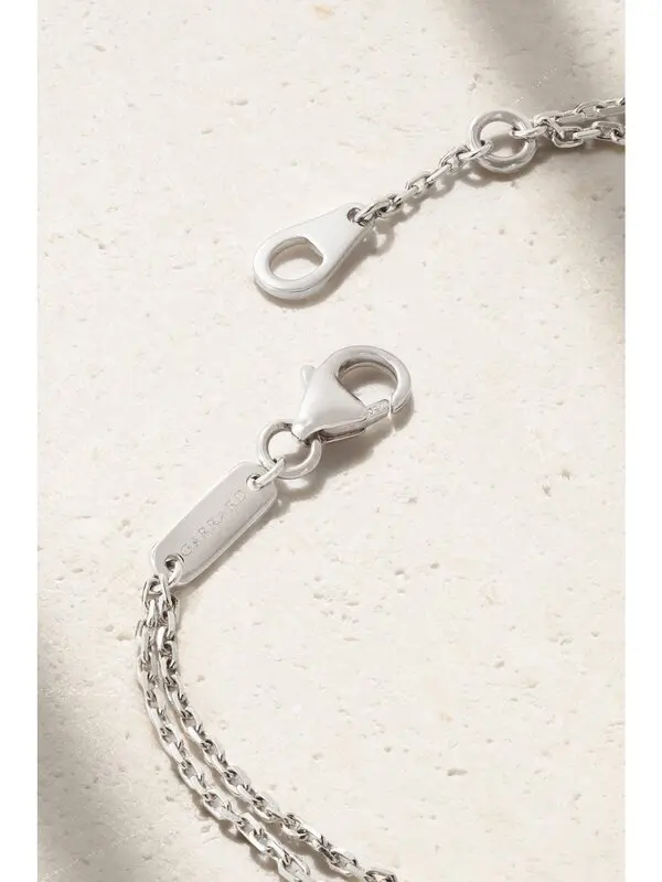 GARRARD Fanfare Symphony 18-karat White Multi-stone Bracelet
