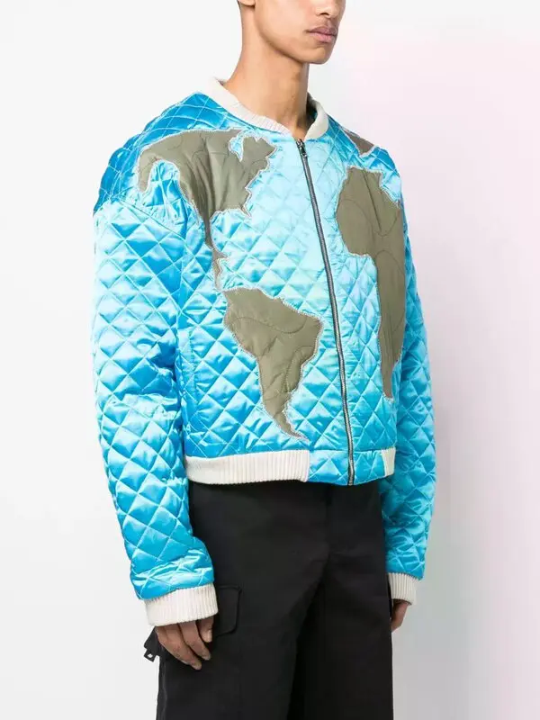 WHO DECIDES WAR Global Grid Bomber Jacket