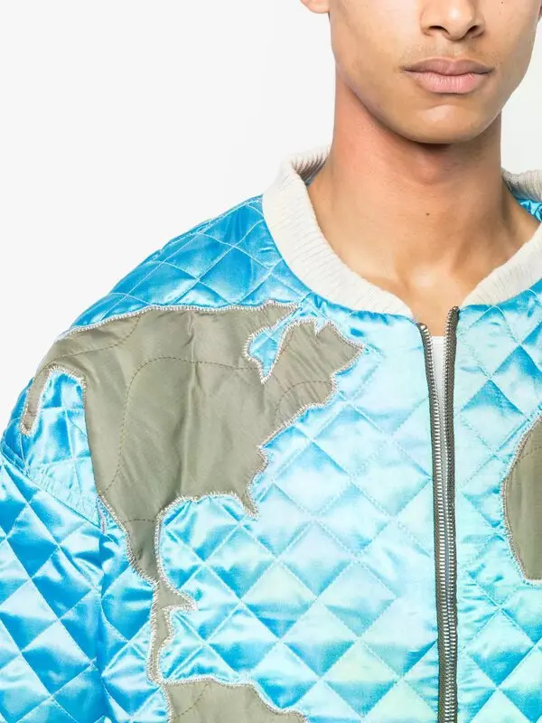 WHO DECIDES WAR Global Grid Bomber Jacket