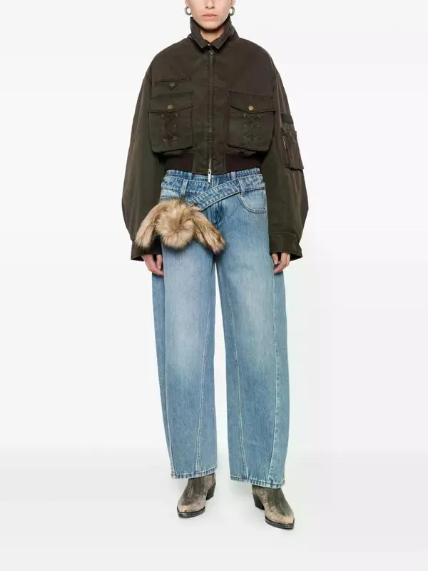FENG CHEN WANG Lace-up Pocket Jacket