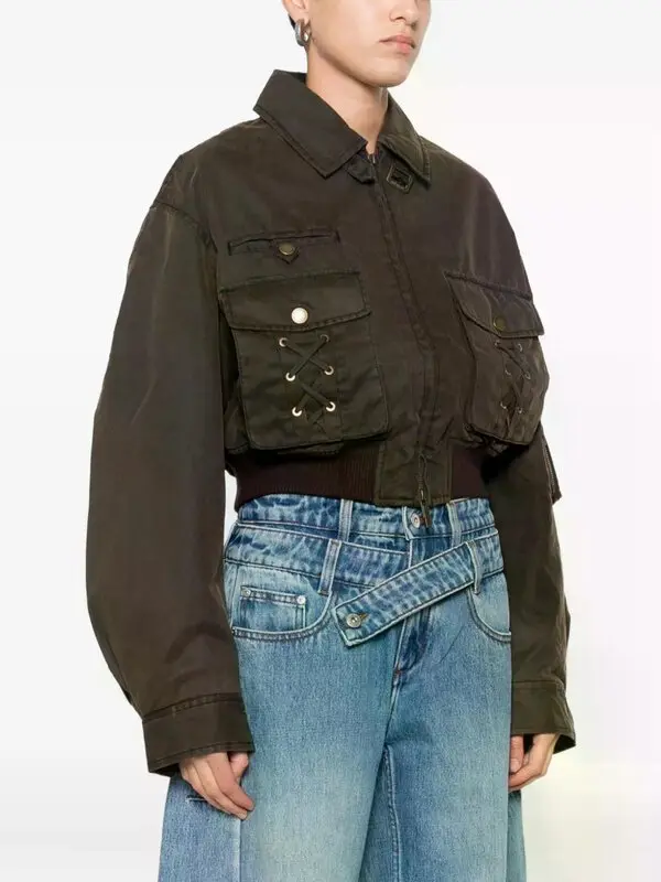 FENG CHEN WANG Lace-up Pocket Jacket