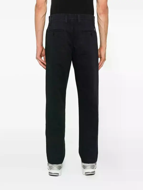 C.P. COMPANY Pleated Cotton Trousers - Black