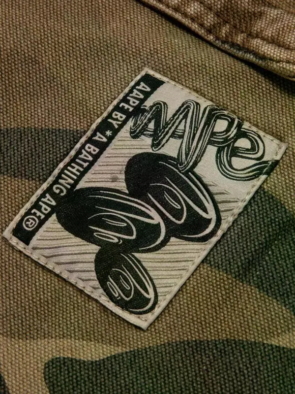AAPE BY *A BATHING APE Camouflage Pattern Cargo Trousers