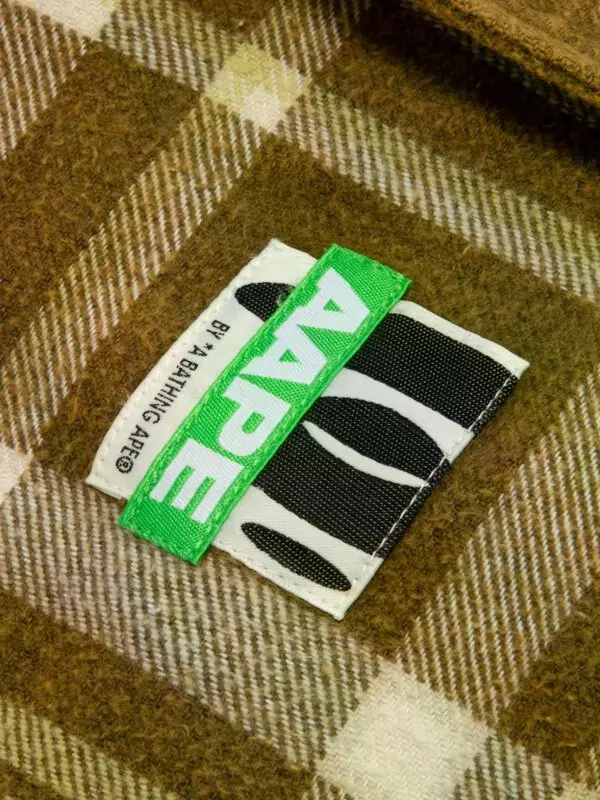 AAPE BY *A BATHING APE Plaid Pocket Shirt