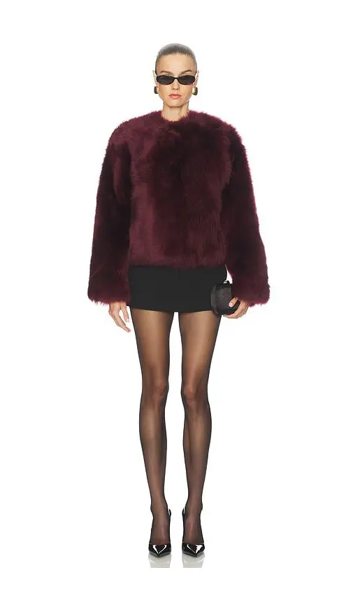 Simkhai Natasha Cropped Shearling Jacket